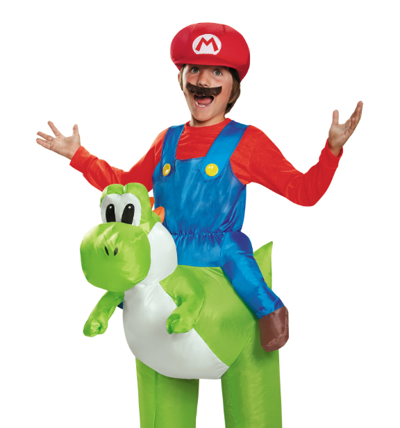 Déguisement gonflable Mario sur Yoshi Nintendo® enfants – BL Carnaval ...